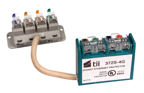 372S-4G Series Gigabit Ethernet Surge Protection Module | Tii Technologies