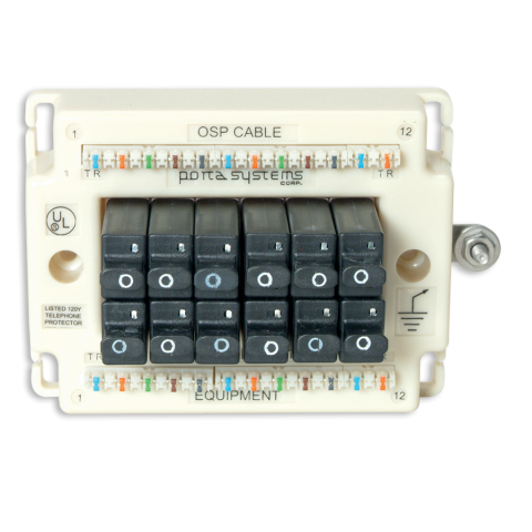 512, 1512 Series 12-Pair, 5-Pin Building Entrance Protector Packs | Tii ...