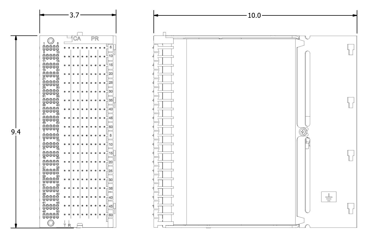 P310 100 Pair Wire-Wrap Terminal Block | Tii Technologies